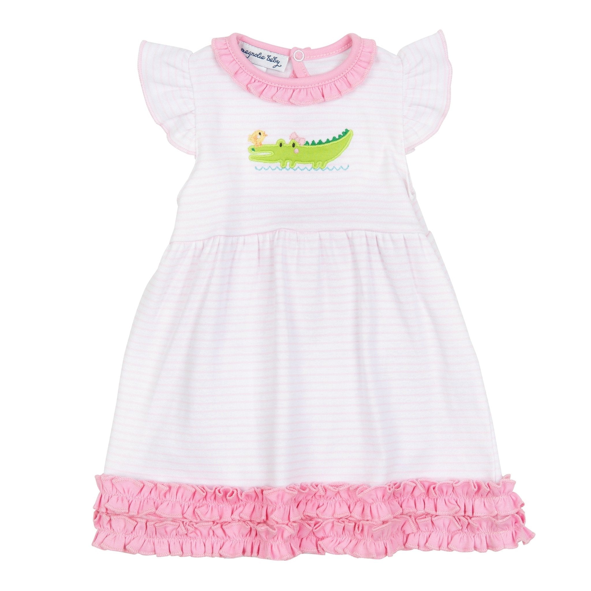 Bayou Babies Applique Dress - Pink – Magnolia Baby