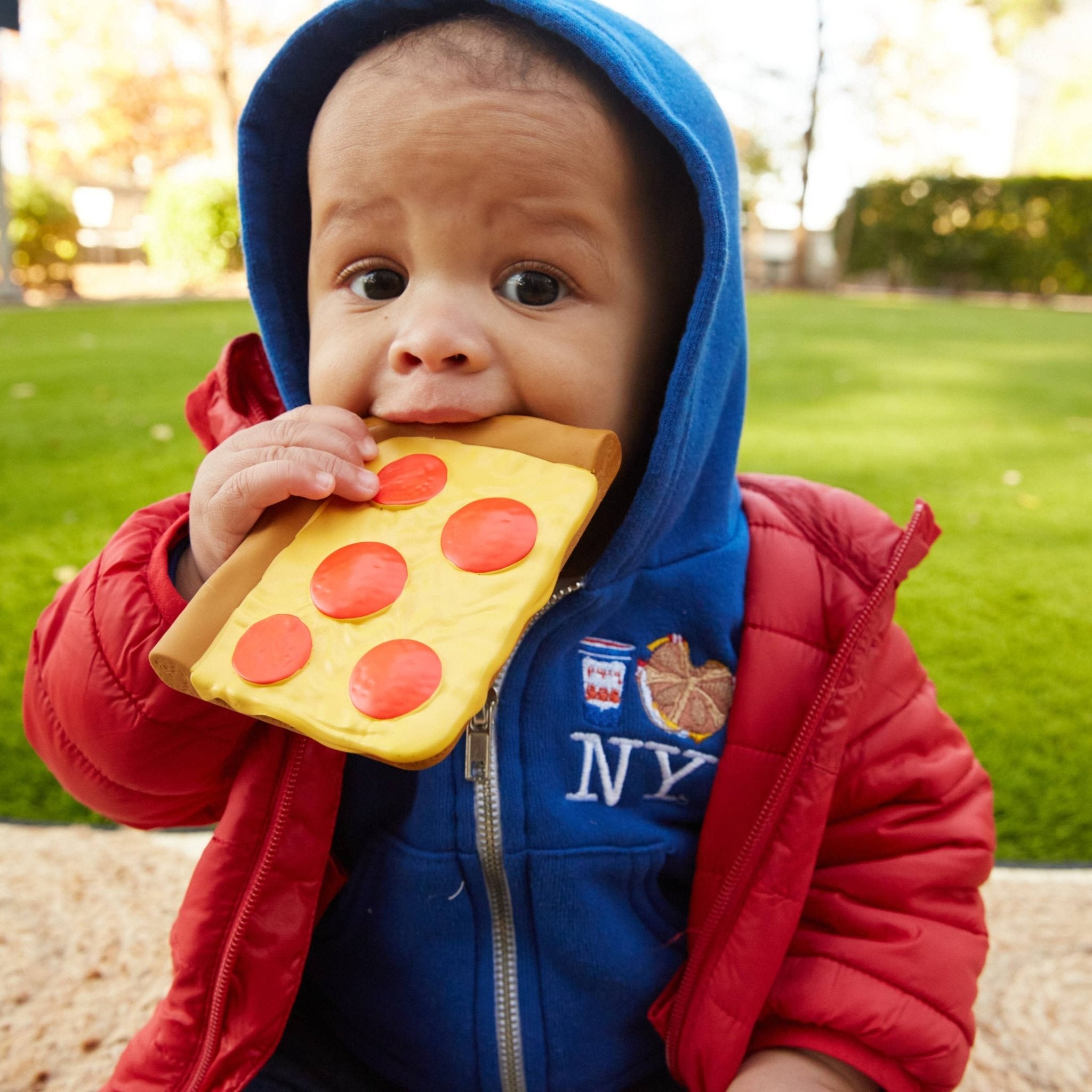 Cameron’s Corner Pepperoni Slice Teether – Magnolia Baby