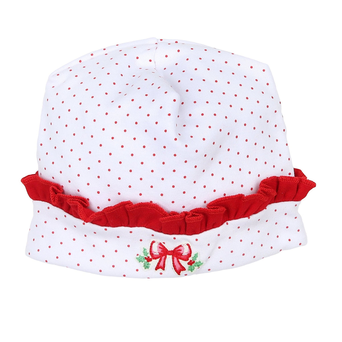 Magnolia Baby Girl Chloe's Classics Embroidered Ruffle Hat